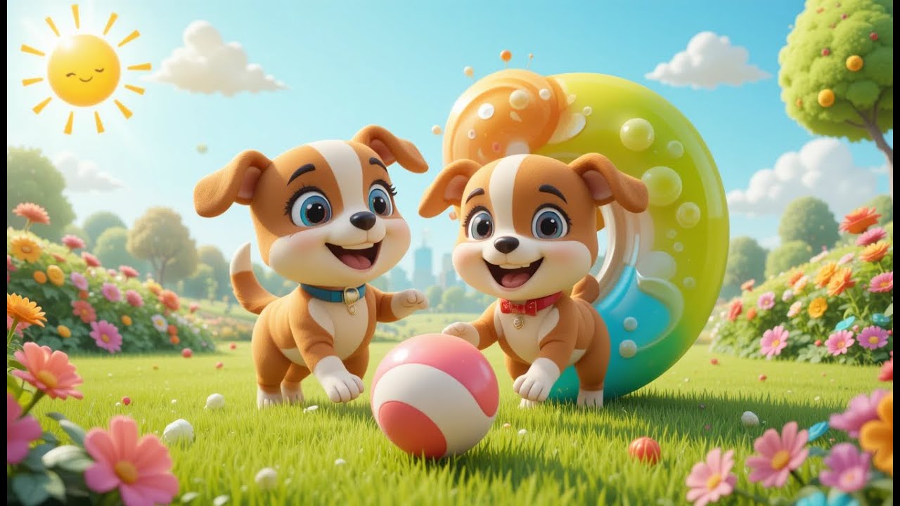 Dog Counting Song | Learn Numbers 1 to 10 with Dogs for Kids | Fun ...