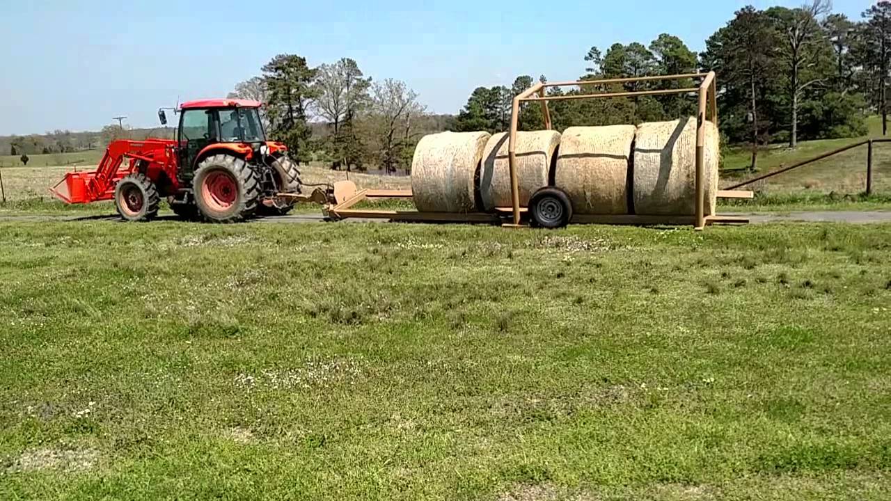 Double Diamond Hay Mover Kubota - YouTube