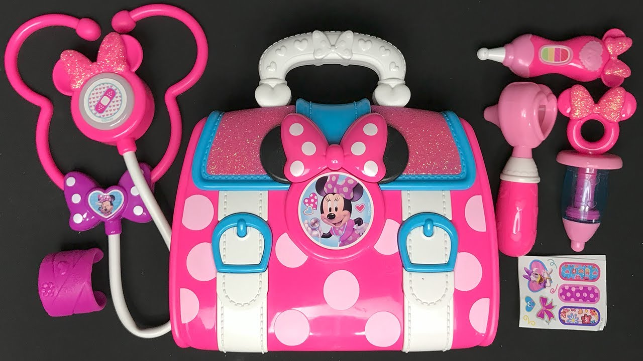 10 Minutes Satisfying with Unboxing Minnie Mouse Bag Doctor Set, Toy ...