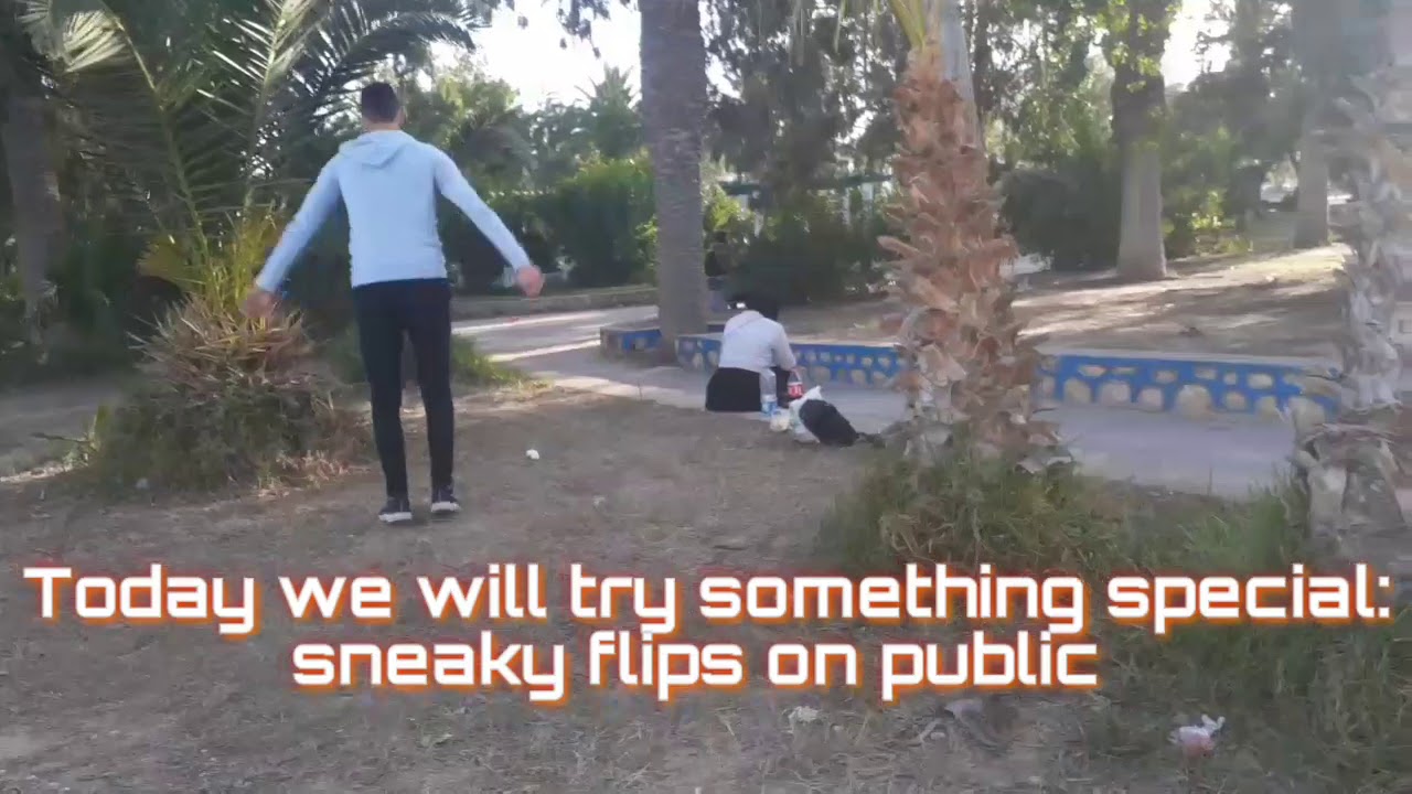 Sneaky flips in public (best reactions ever / try not to laugh) - YouTube