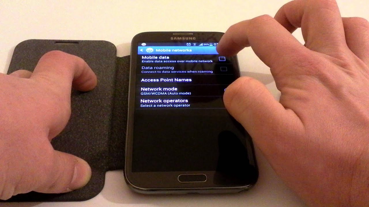 "How To".. Network Settings - Samsung Galaxy Note - YouTube