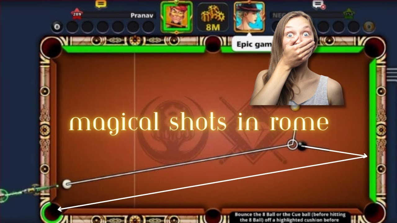 8 Ball Pool - Magical Shots in Rome - YouTube