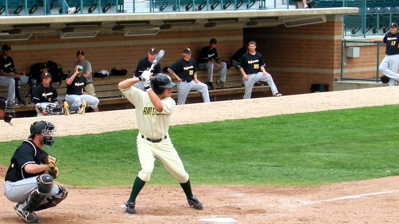 Wright State's Tristan Moore hits rocket off right center wall at ...