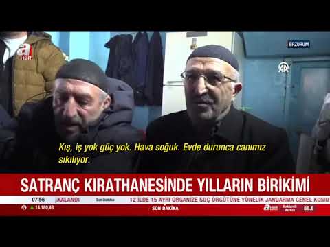 Erzurumlu satranç tutkunu amcalar, kahvehanede çay ve hatıralarla günlerini geçiriyor