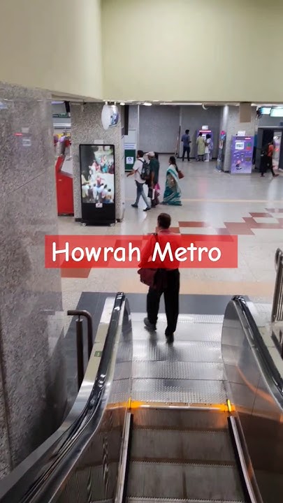 Howrah metro very long Escalator inside the Station #kolkata #indianrailways #youtubeshorts ...