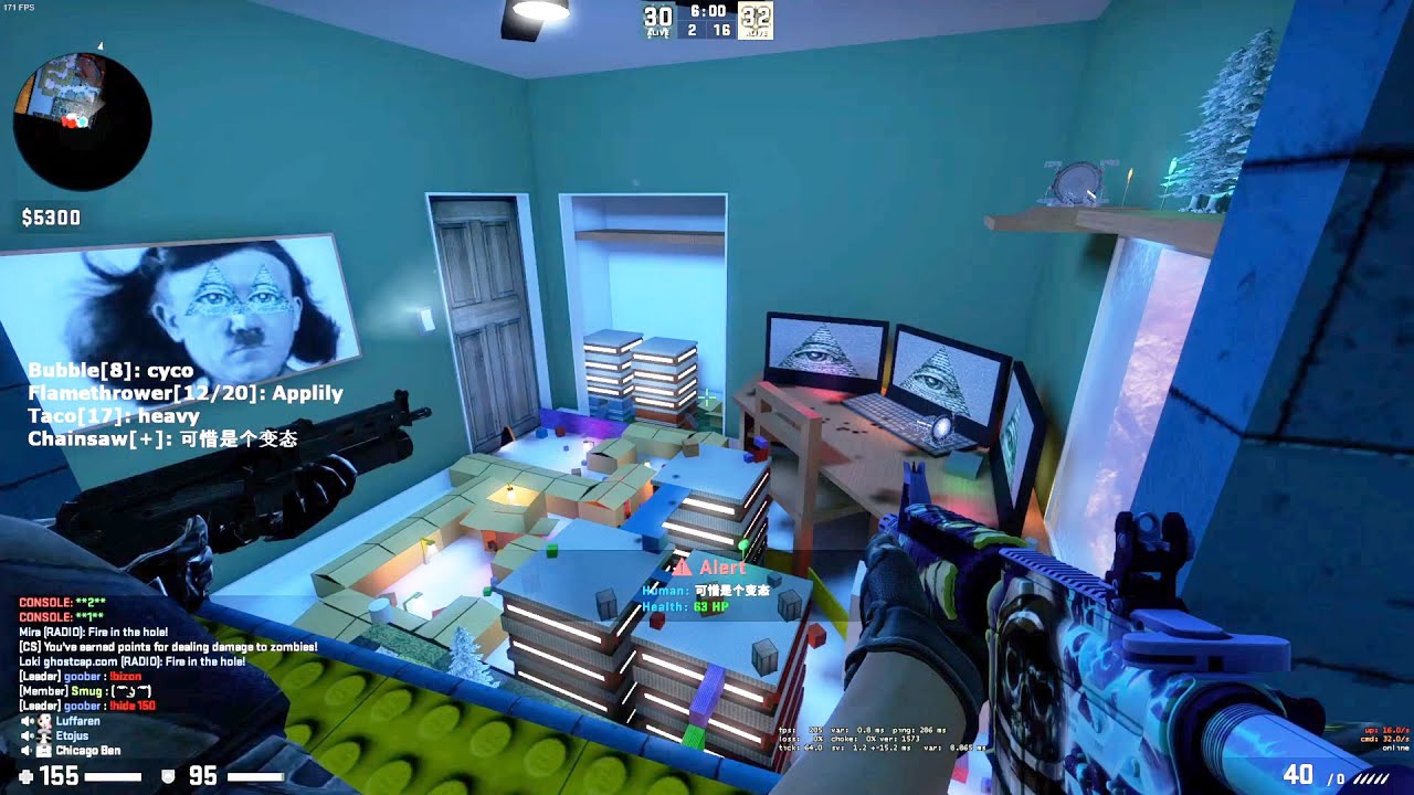 CSGO ZOMBIE ESCAPE ze_johnny_nukem_go_b8_3a All Stages On GFL Server ...