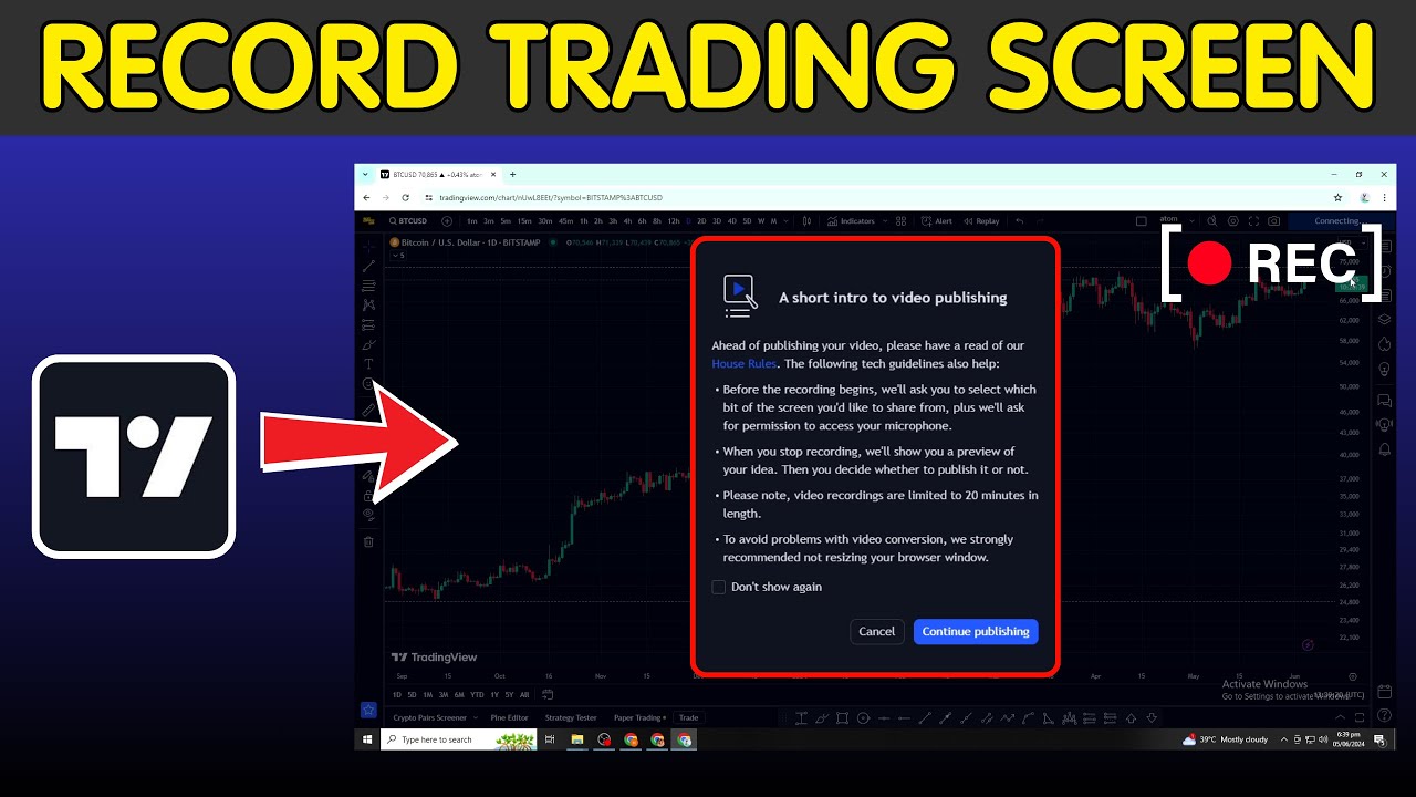 How to Record TradingView Chart Video (Full HD - 1080P) - YouTube