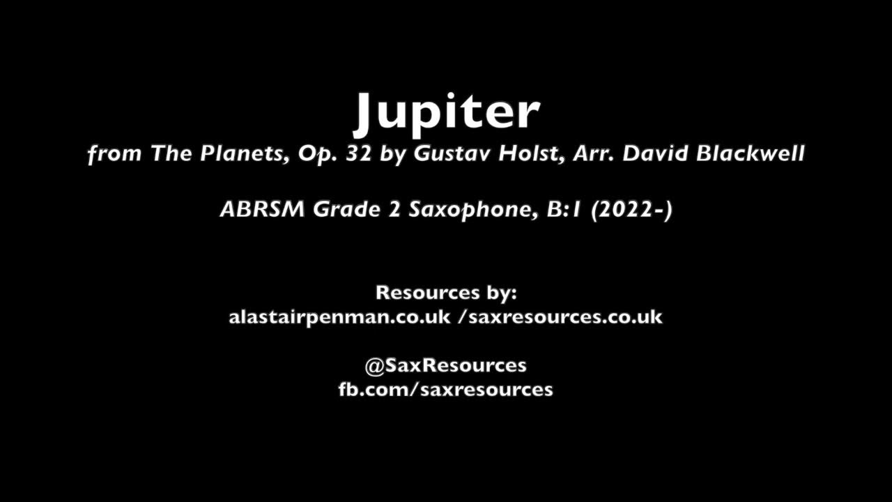 Jupiter from The Planets by Gustav Holst arr. Blackwell. (ABRSM ...