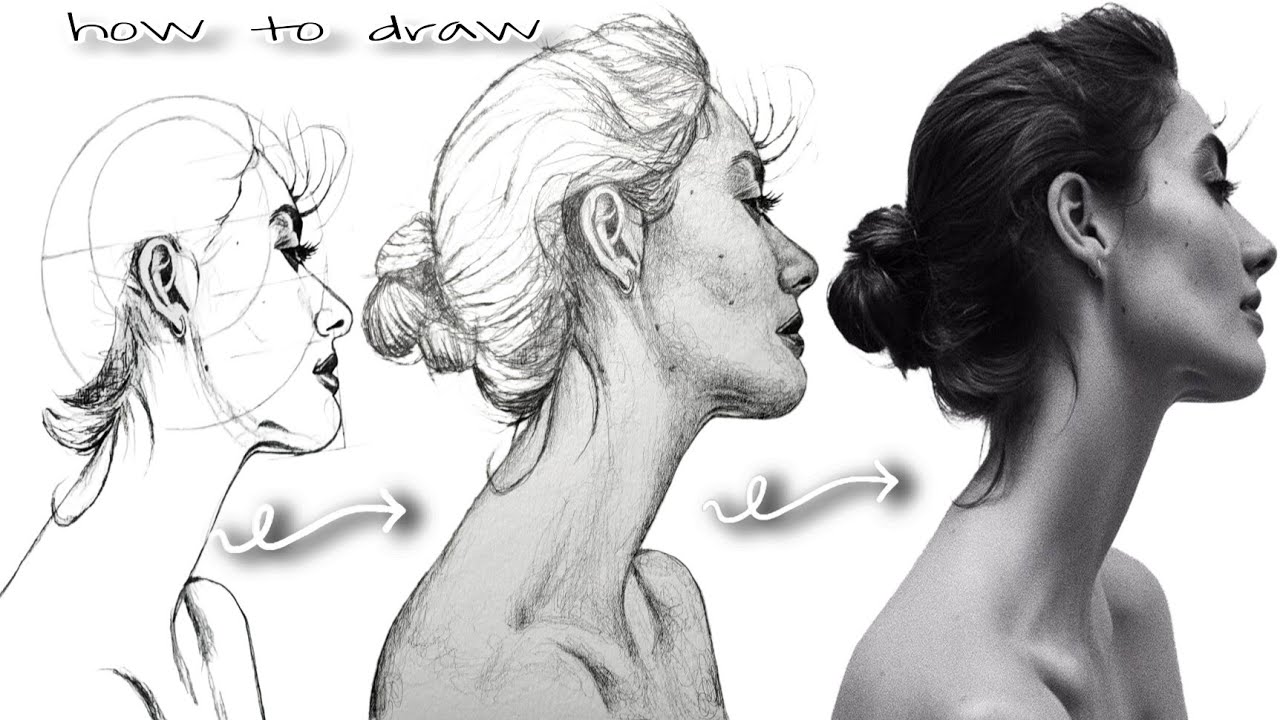 Step by Step Portraits Drawing : A Guide to the Loomis Method - YouTube