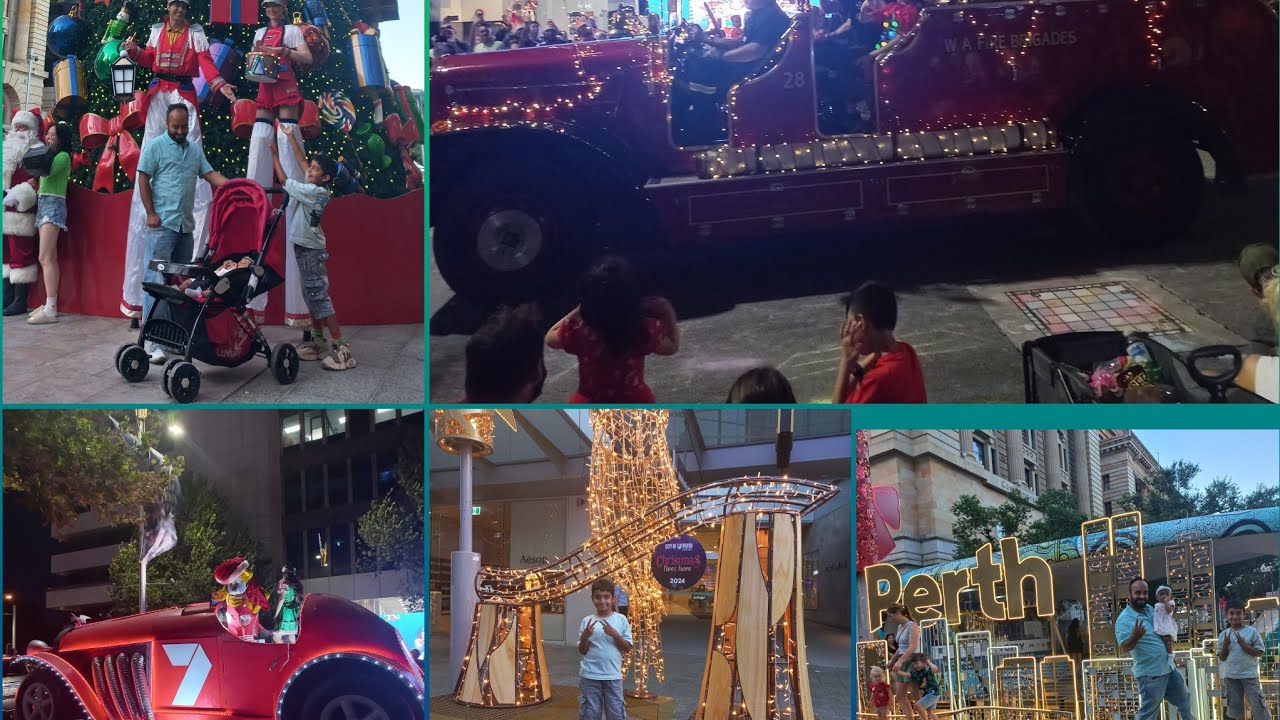 Walking Tour to 2024 Perth Xmas Celebration |Record breaking Crowds at ...