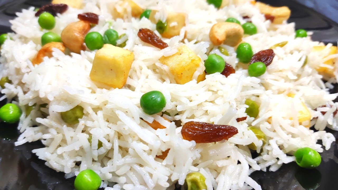 Green Peas Paneer Pulao Recipe - YouTube