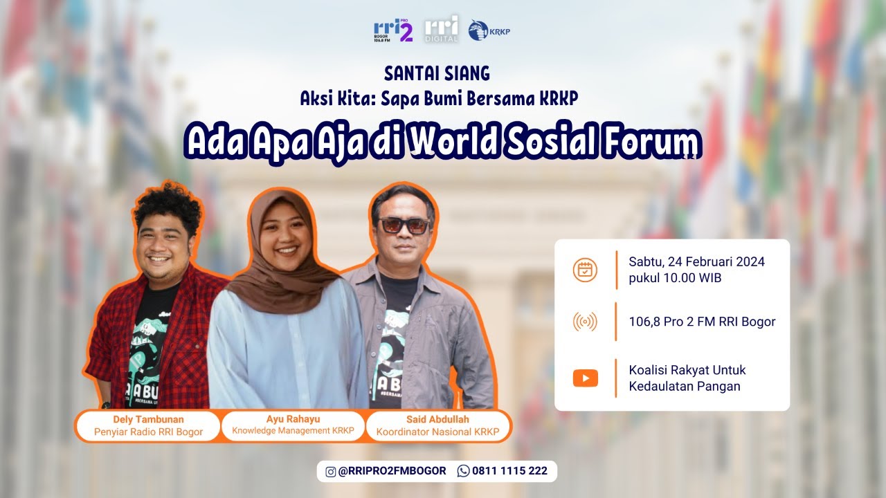 Ada Apa Aja Di World Social Forum - YouTube