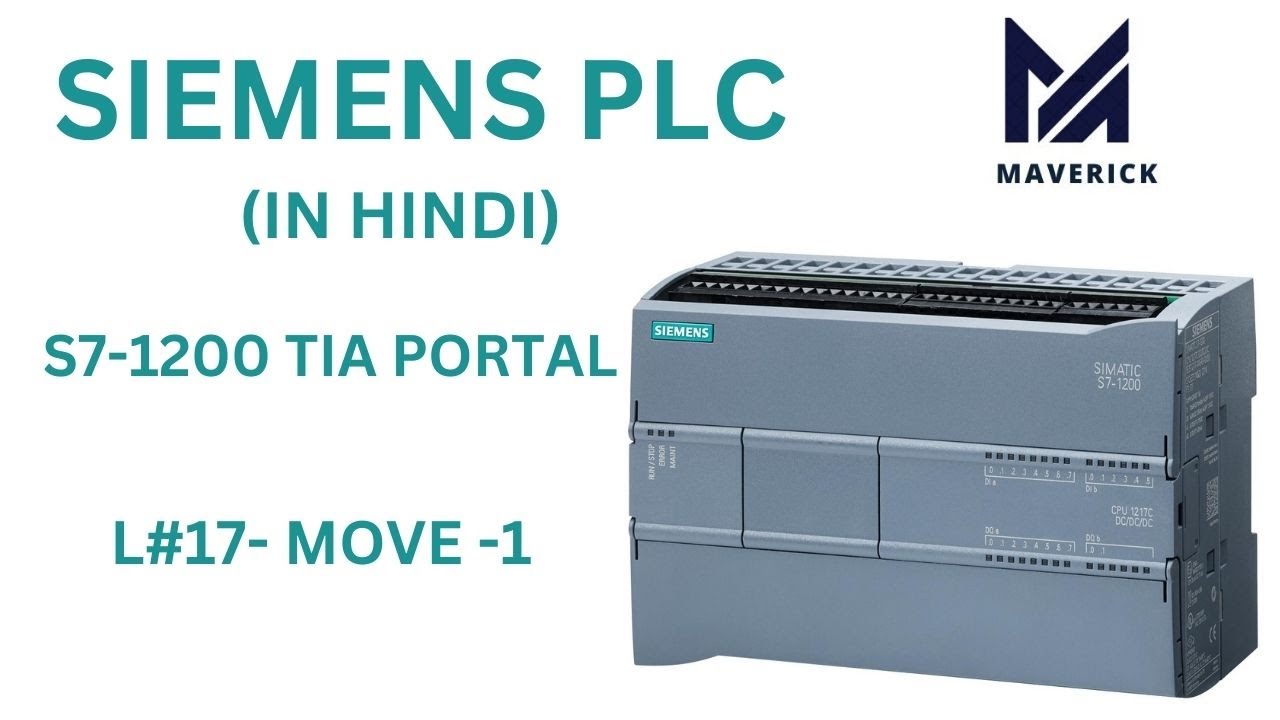 L#17- MOVE BLOCK -1 IN S7-1200 PLC USING TIA PORTAL IN HINDI | - YouTube