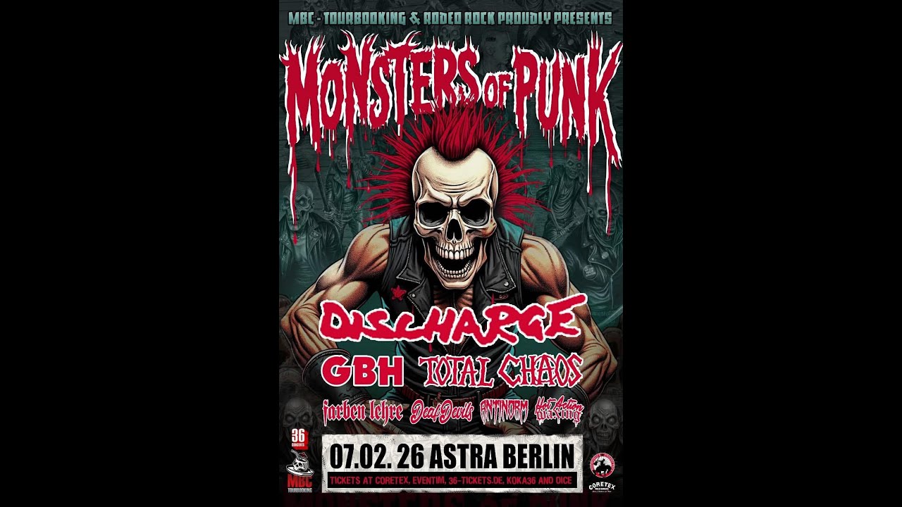 Deaf Devils- Monsters of punk, Berlin, Astra Kulturhaus, 2026-02-07 4K ...