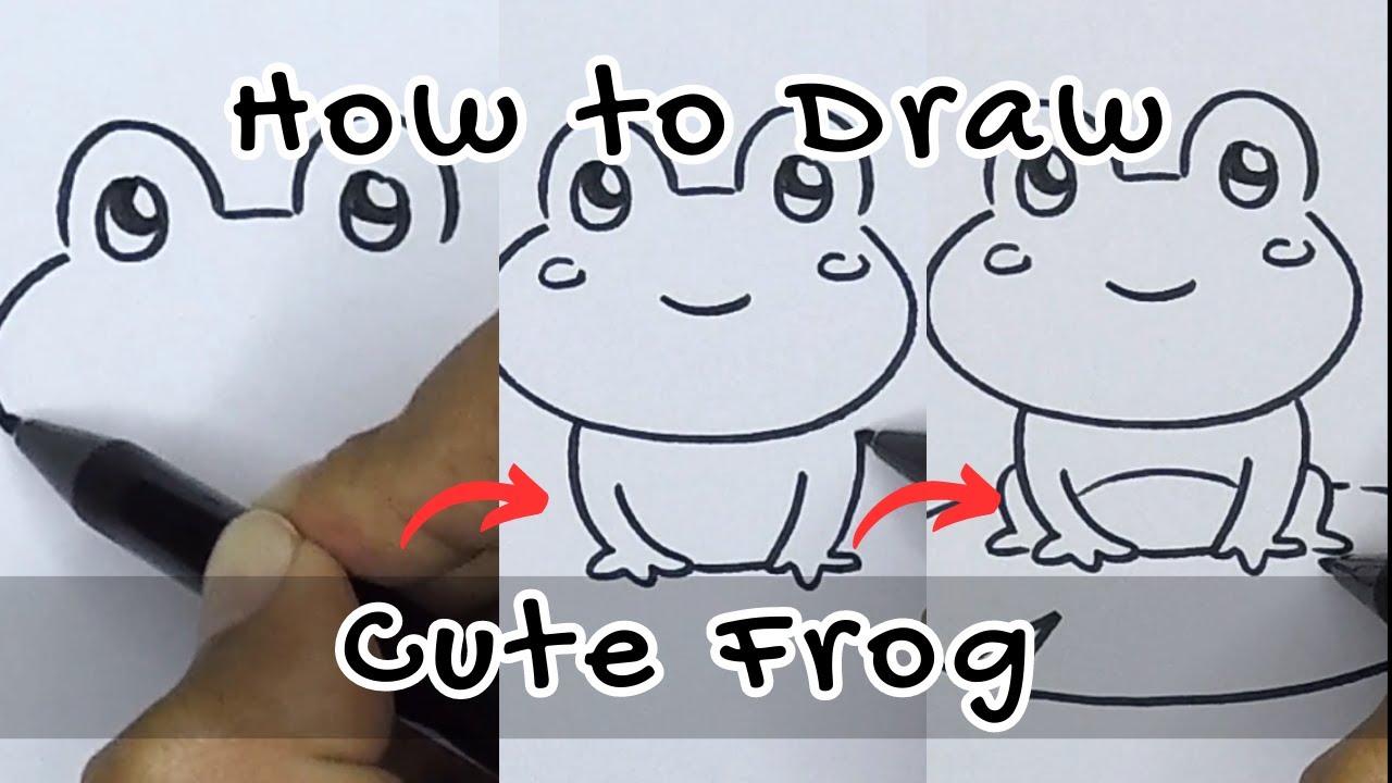 How to Draw Cute Frog - YouTube