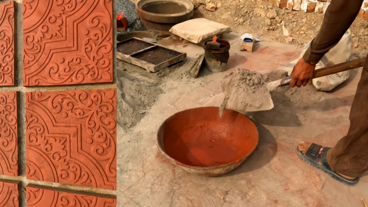 How Paver Blocks are Made, Making Concrete Pavement Tuff Tile, Blocks ...