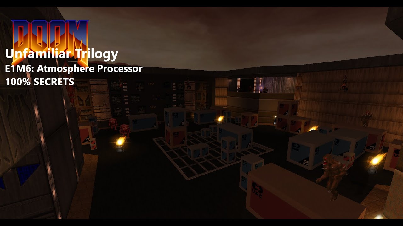 Unfamiliar Trilogy ep7 E1M6: Atmosphere Processor 100% secrets (no ...