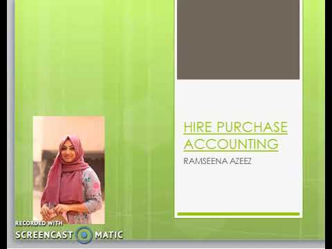 HIRE PURCHASE SYSTEM: INTEREST SUSPENSE METHOD - YouTube