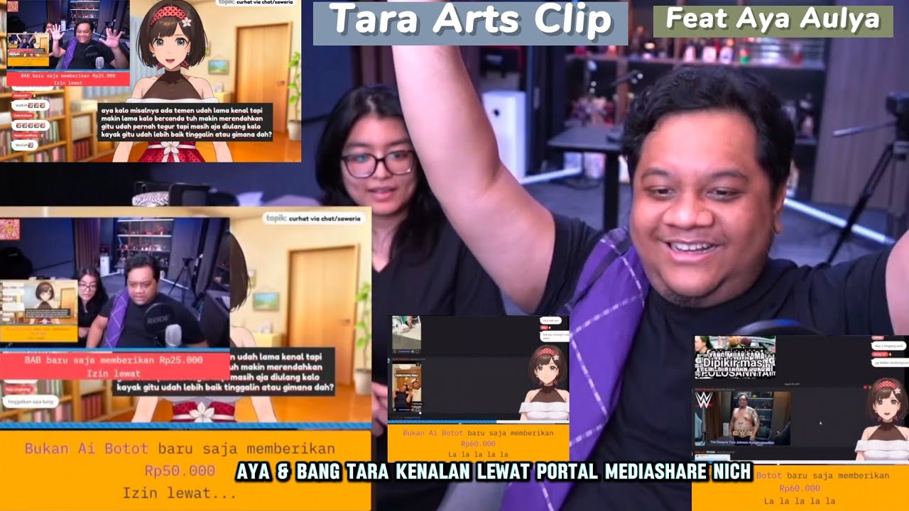 Tara Arts Clip : Vtuber Aya & Bang Tara Kenalan Lewat Portal Mediashare (Feat Aya Aulya) - YouTube