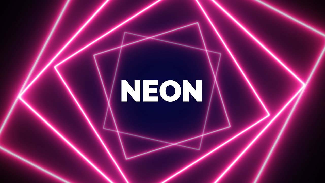 Neon Motion Background Video For Edits | Neon Lights Modern Animated ...