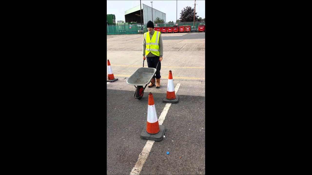 Practice for wheelbarrow test - YouTube