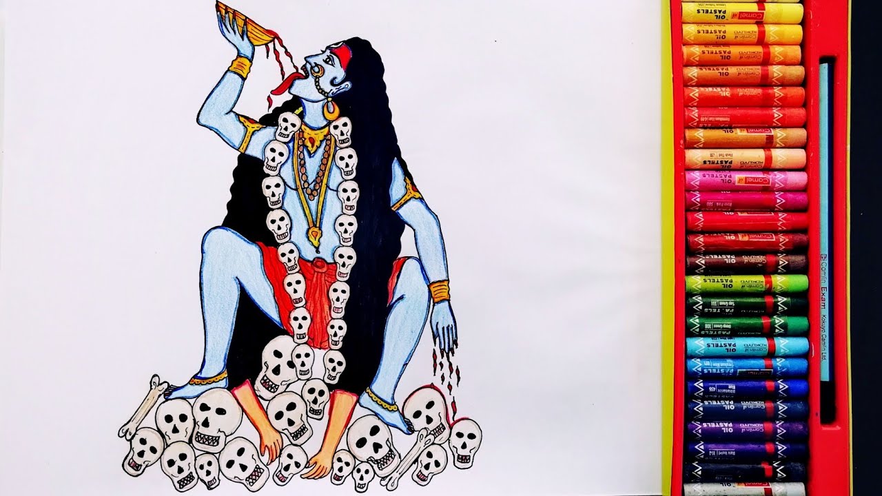 Time-lapse Painting Of Goddess Kaalika Mata | Drawing Of MahaKali | By ...