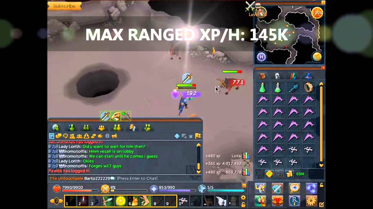 RuneScape - Training Ranged at Hellhounds F2P Guide - YouTube