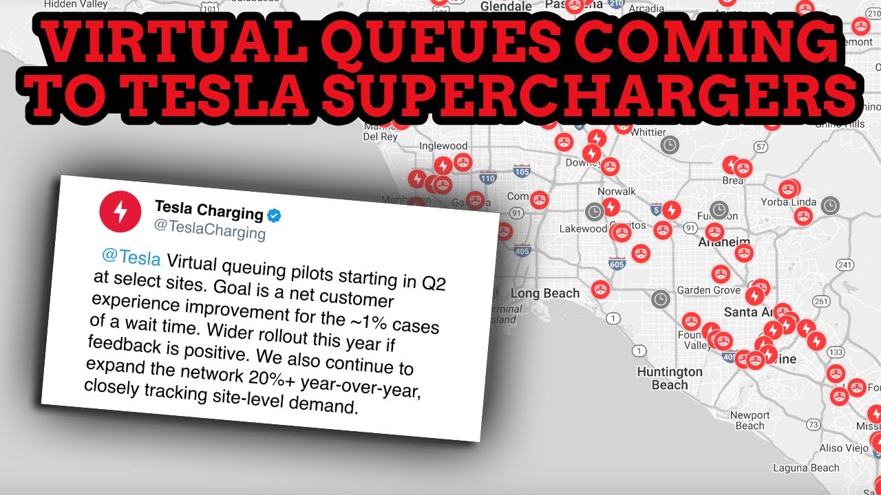 Tesla To Roll Out Supercharger Wait Queue! - YouTube