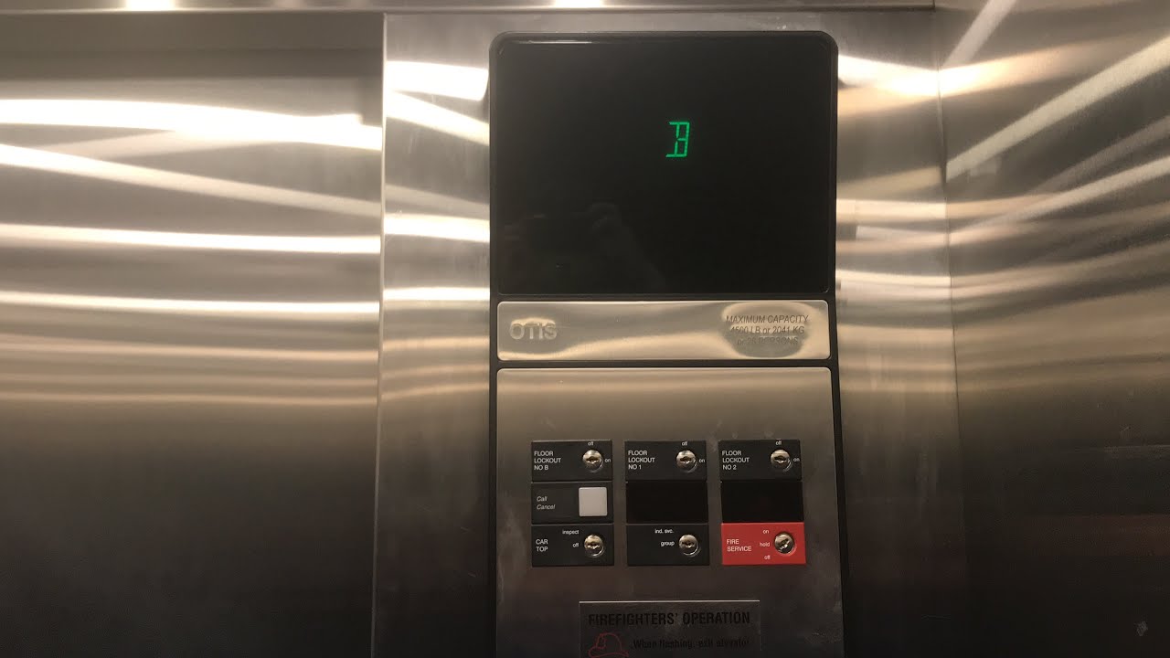 SLANTED PANEL! Otis Hydraulic Elevator @ Brookdale Community College (M ...