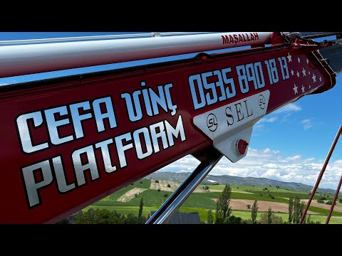 CEFA Vinç Platform 50 saniyede villa yapımı 🔥