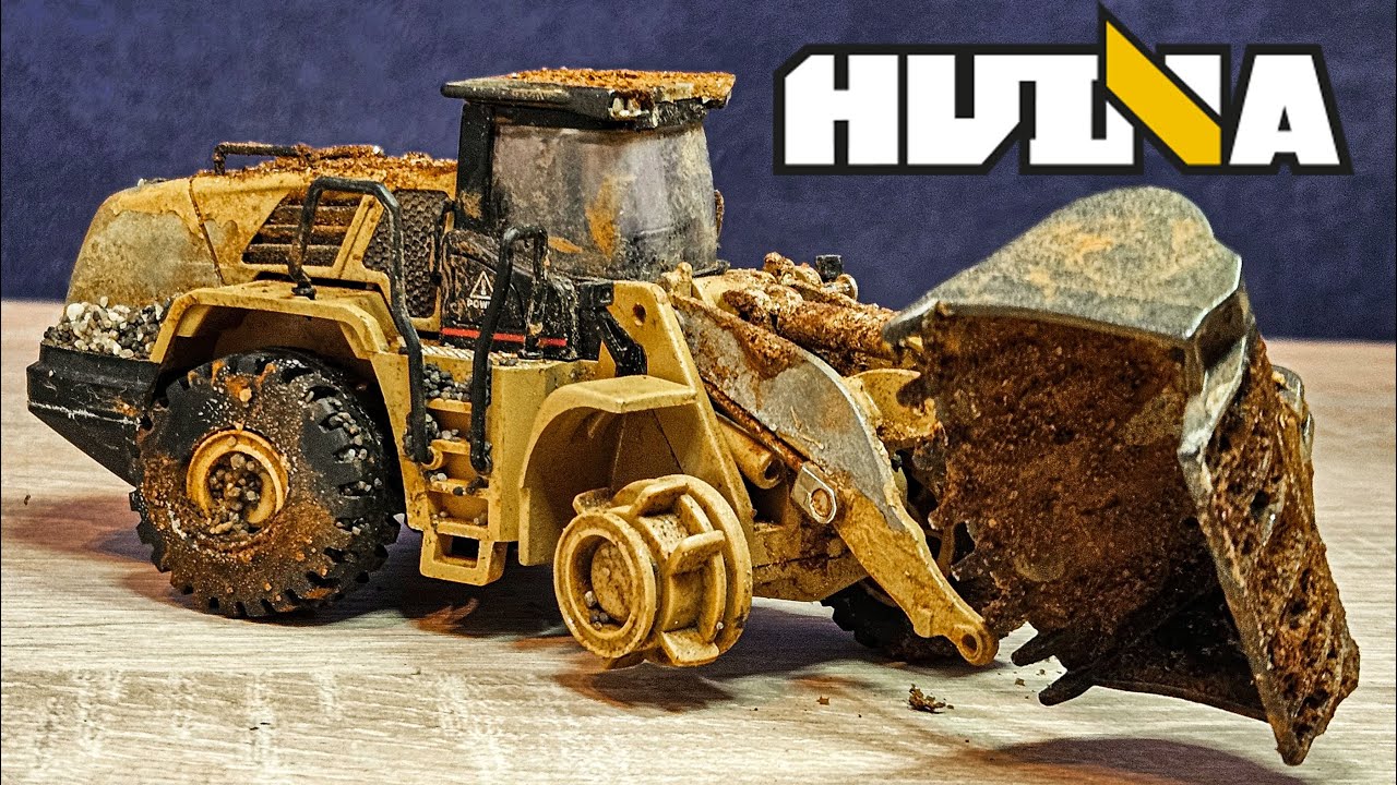 Broken loader restoration of Huina 1714 - Very rusty Toy - YouTube