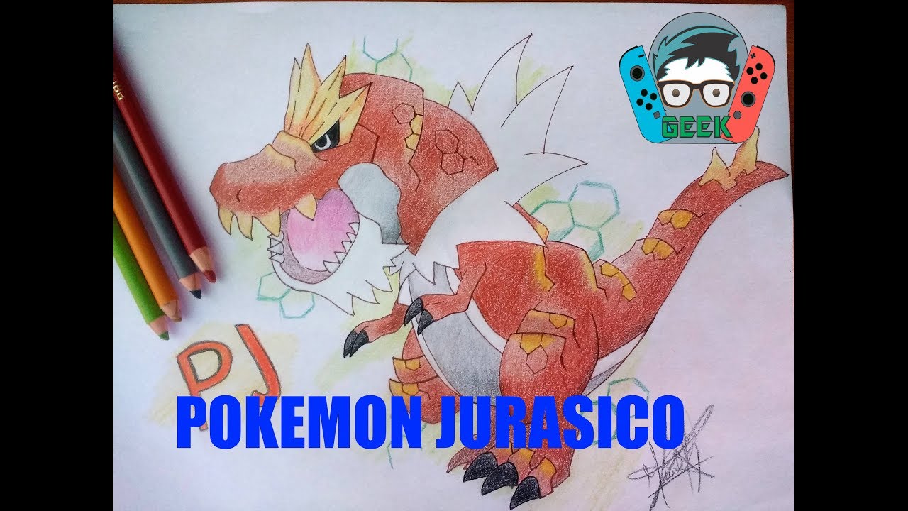 Tyrantrum Pokémon Drawing - YouTube