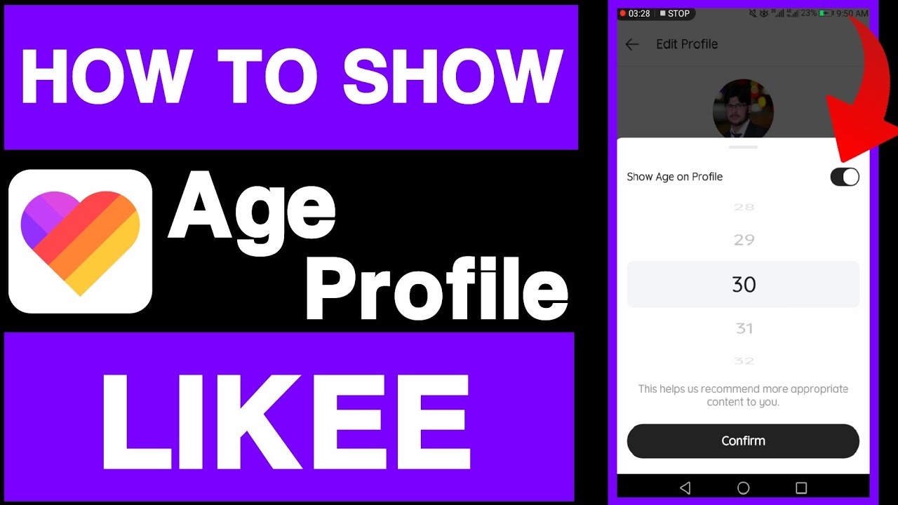 How to show age on likee||Likee profile par age show kaise kare||Unique ...