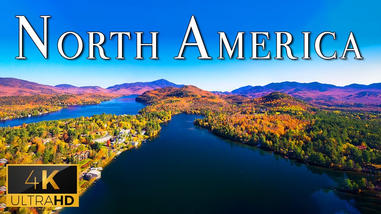 FLYING OVER NORTH AMERICA (4K UHD) - Soothing Music Along With Scenic ...
