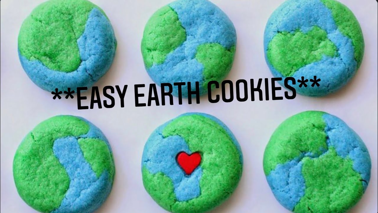 HOW TO MAKE EASY EARTH COOKIES!! - YouTube