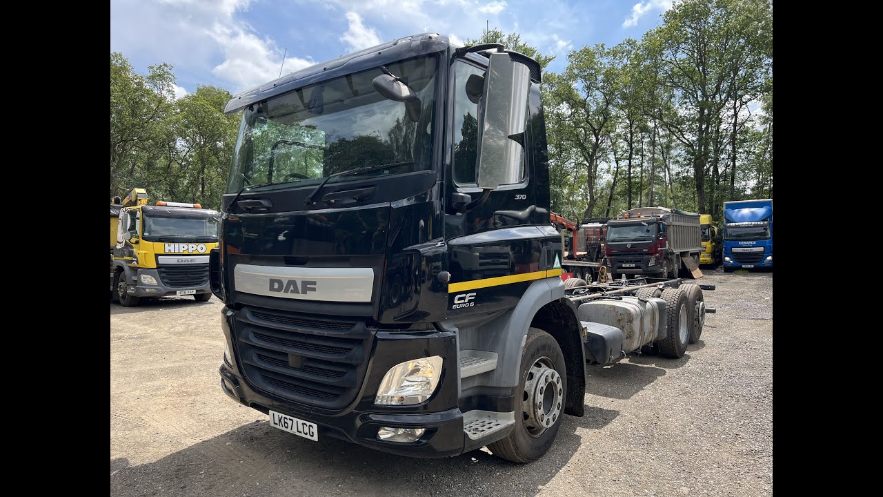 2018 DAF CF-370 6x2 Chassis Cab - YouTube