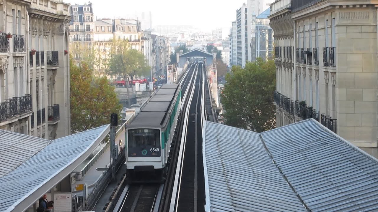 [Paris] MP73 Métro 6 - Passy (vue aérienne) - YouTube