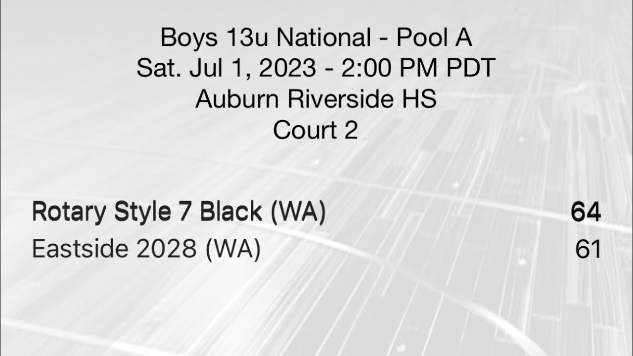 Made Baskets vs. [Eastside 2028] 2:00pm 07🏀01🏀2023 Seattle Rotary Style ...
