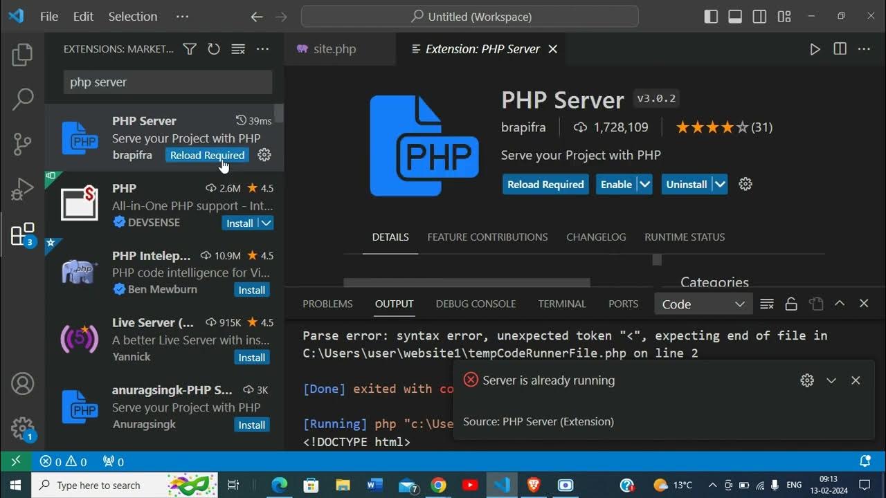 How To Run Php Code Without Xampp Server Youtube