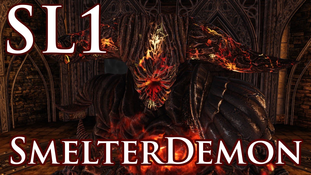 Dark Souls 2 SOTFS Smelter Demon SL1 Solo - YouTube