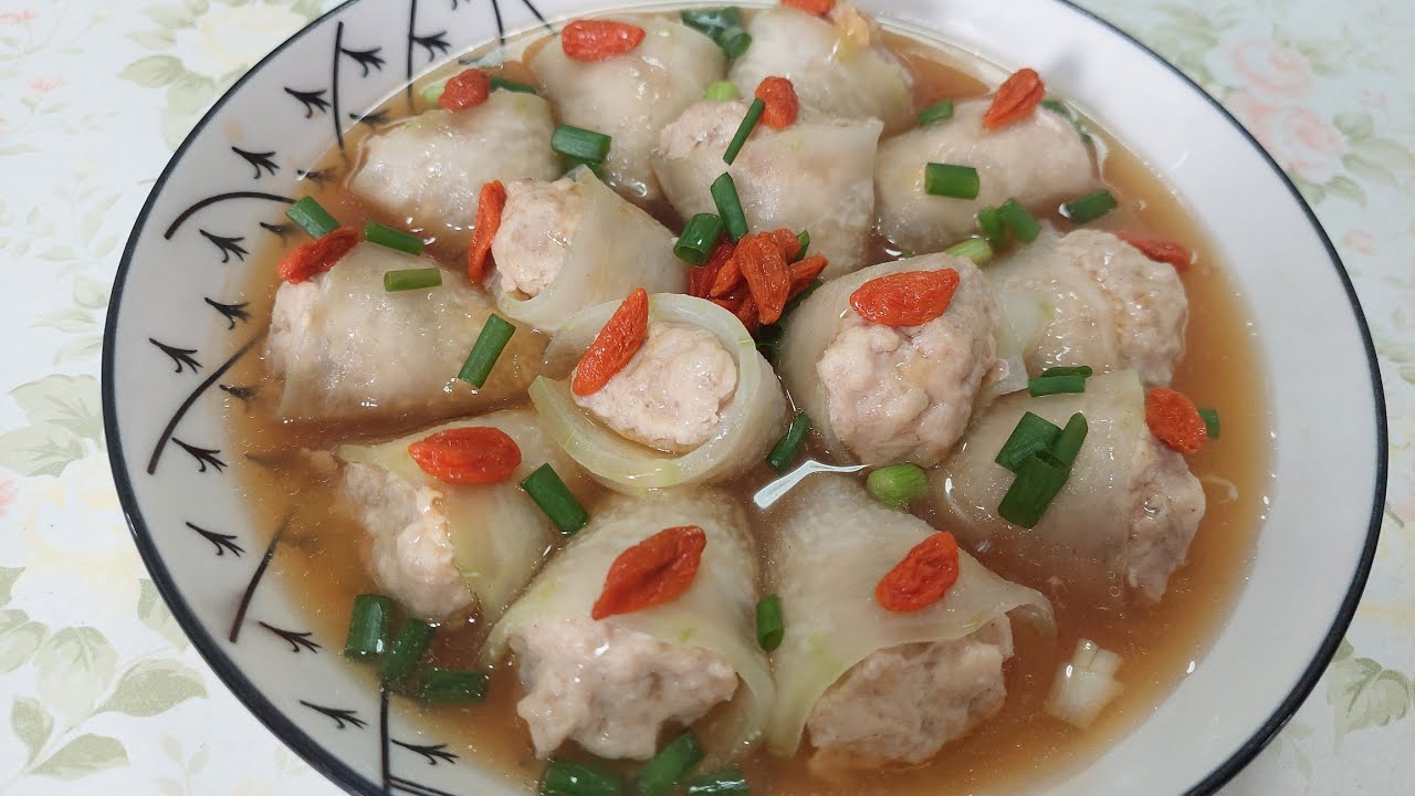 masakan hongkong stiem labu cina isi daging ayam giling@liyamenul - YouTube