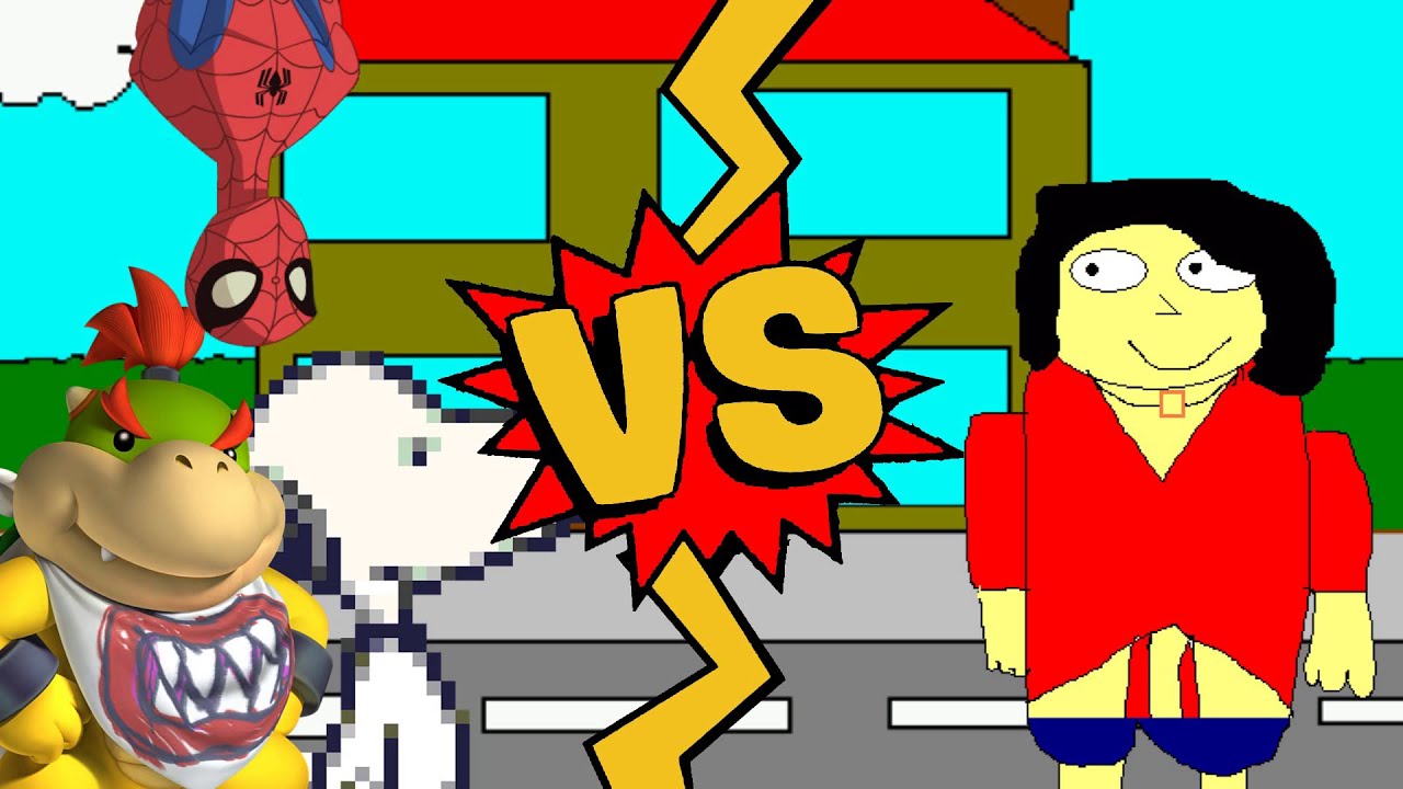 M.U.G.E.N Battles | Bowser Jr/Snoopy/Spider Man vs Kate Ashby - YouTube