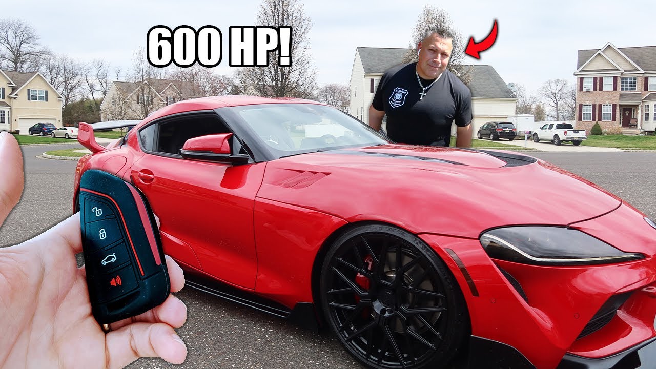 I Let My DAD Drive My 600HP Toyota SUPRA! - YouTube