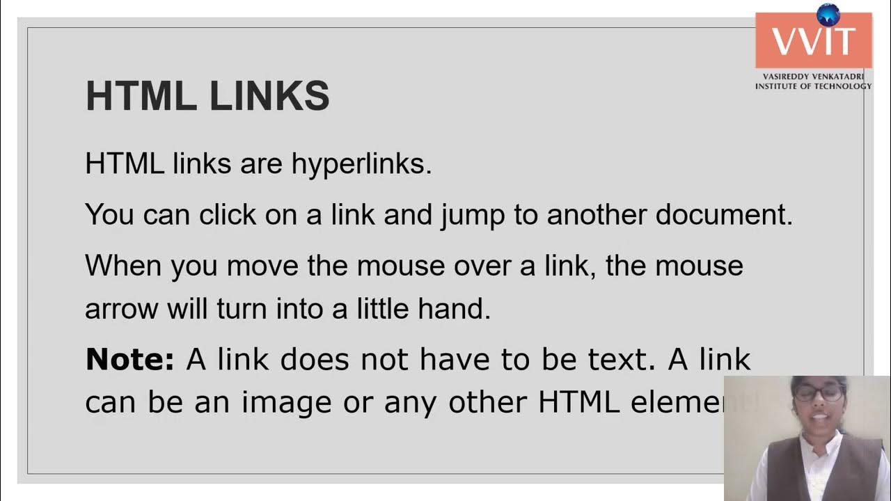 HTML HYPERLINKS - YouTube