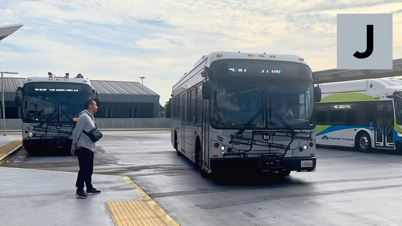 Los Angeles Metro J Line BYD E-Bus Ride - El Monte to Harbor Gateway ...