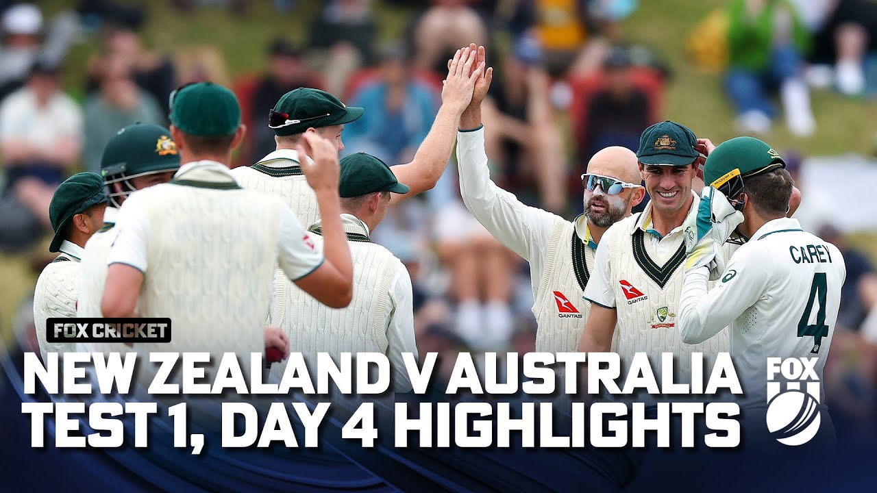 New Zealand v Australia - First Test, Day 4 Full Match Highlights I 03 ...