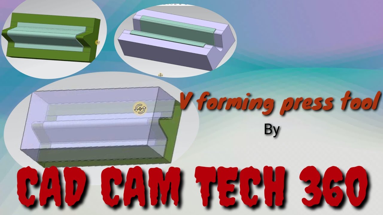 V forming press tool - YouTube