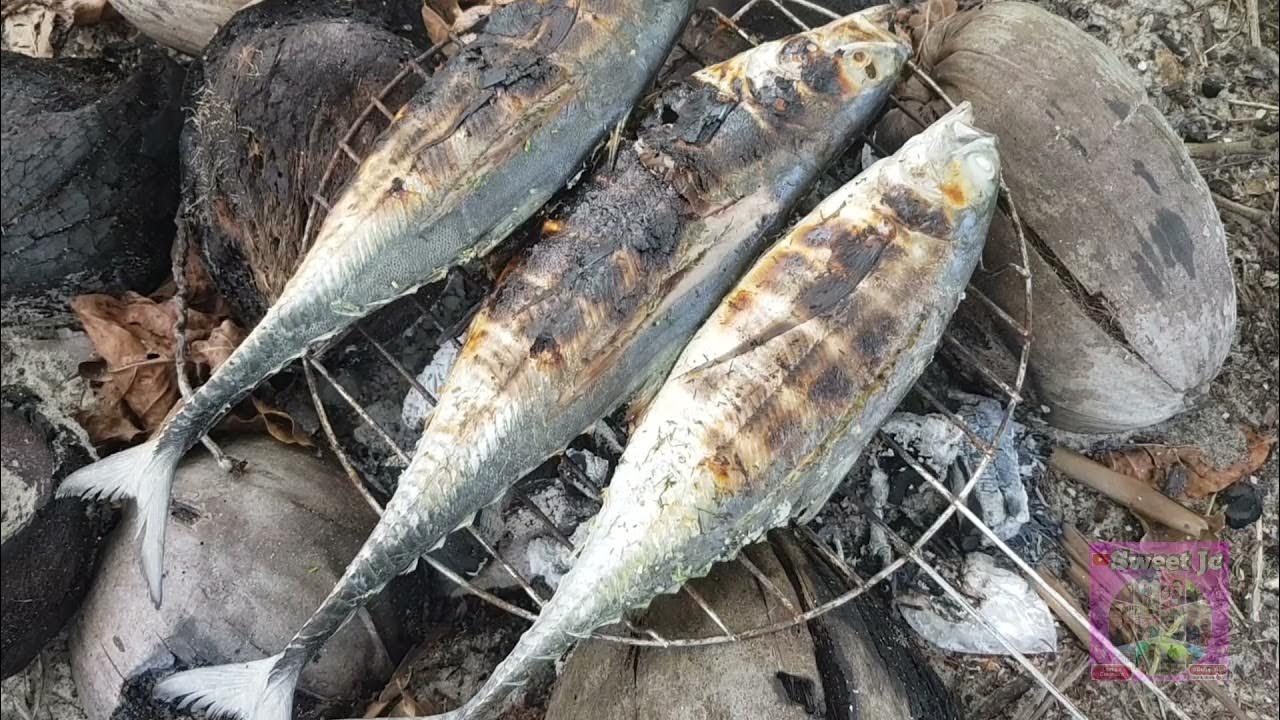 INIHAW NA ISDA | GRILLED FISH sa tabing dagat - YouTube