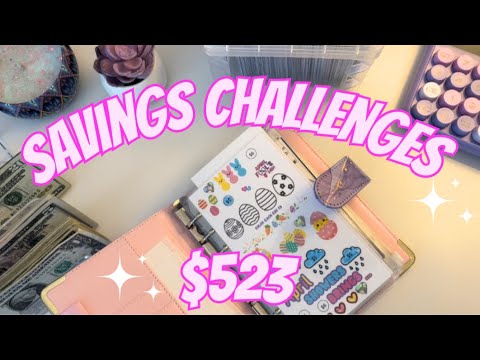 SAVINGS CHALLENGES | $523 | #money #cash #budget #budgeting # ...