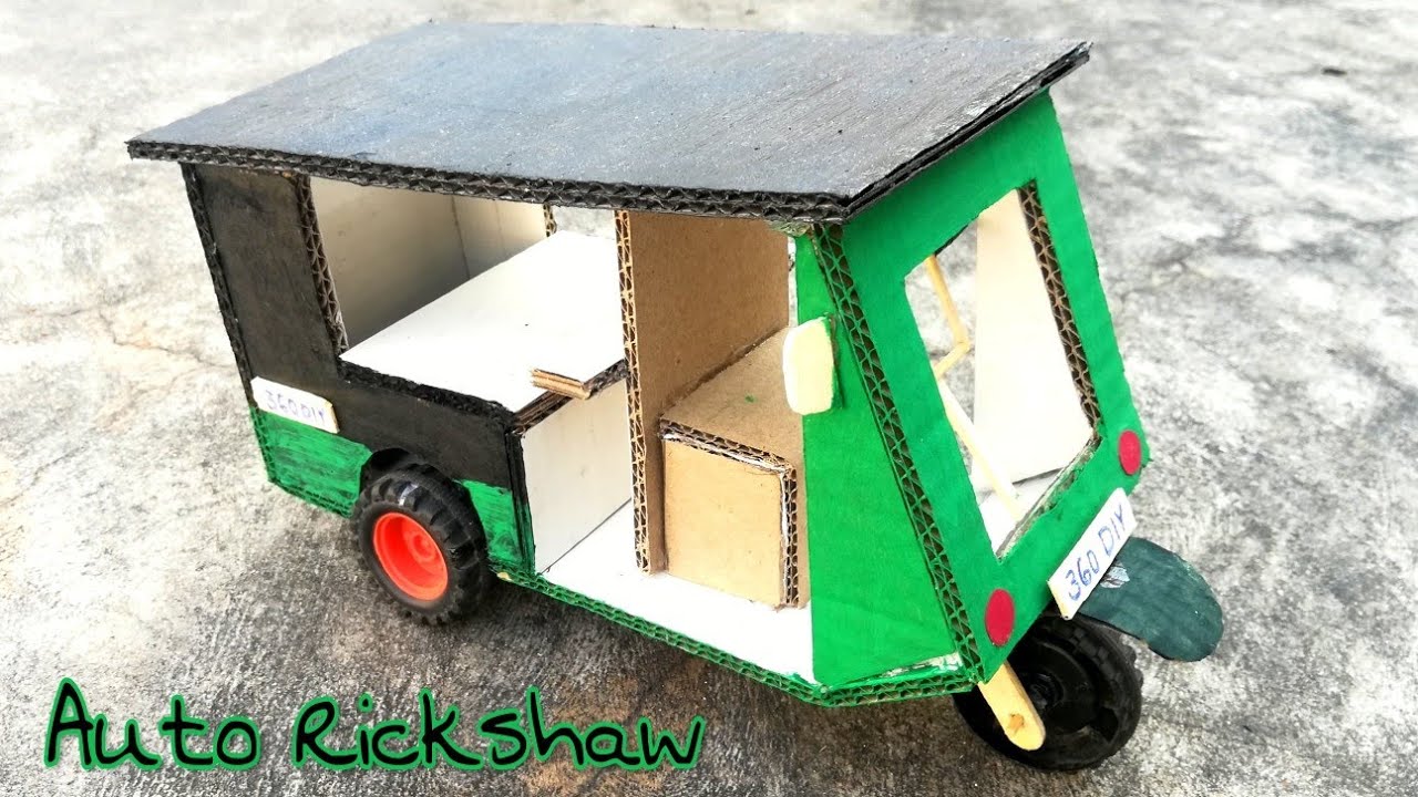 Brilliant Idea | How to make a Auto Rickshaw at Home - YouTube